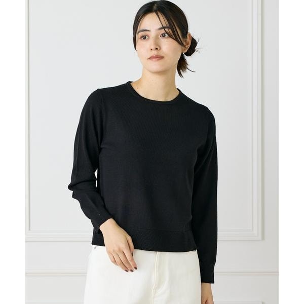 イッツインターナショナル（I．T．’S． international）/ウォッシャブルウールベーシッククルーネックニット《HARMONY》