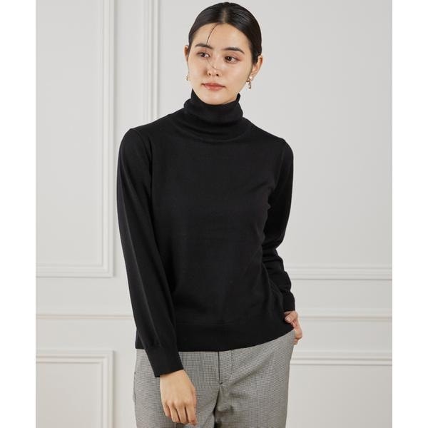 イッツインターナショナル（I．T．’S． international）/ウォッシャブルウールベーシックタートルネックニット《HARMONY》