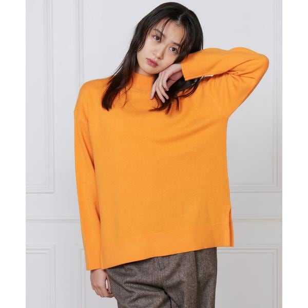 イッツインターナショナル（I．T．’S． international）/カシミヤ混ハイネックプルオーバー《CASH5》