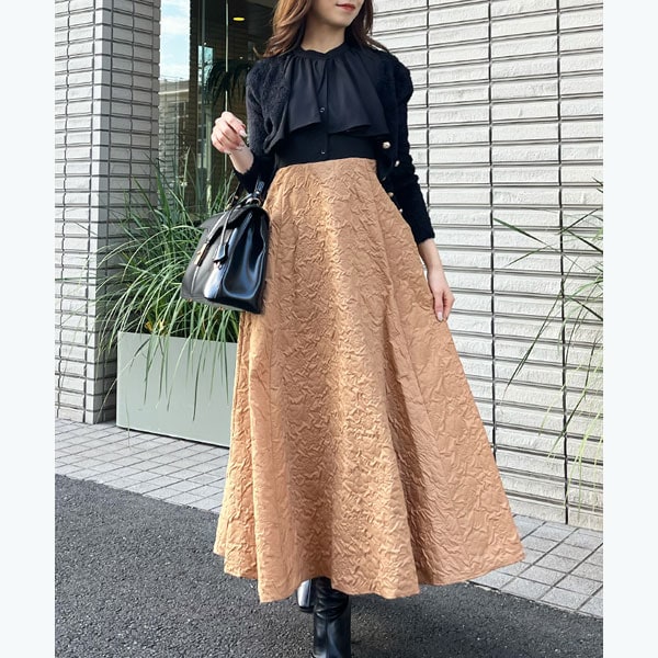 アンビエント（AMBIENT）/ジャガードドッキングワンピース