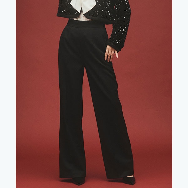 アンビエント（AMBIENT）/ハイウエストセンタープレスパンツ