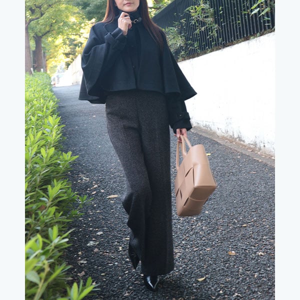 アンビエント（AMBIENT）/ツイードセンタープレスパンツ