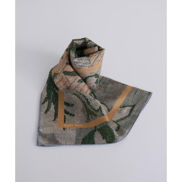 イネド（INED）/《SUPERIOR CLOSET》Light Green Flower Scarf《Tapis No