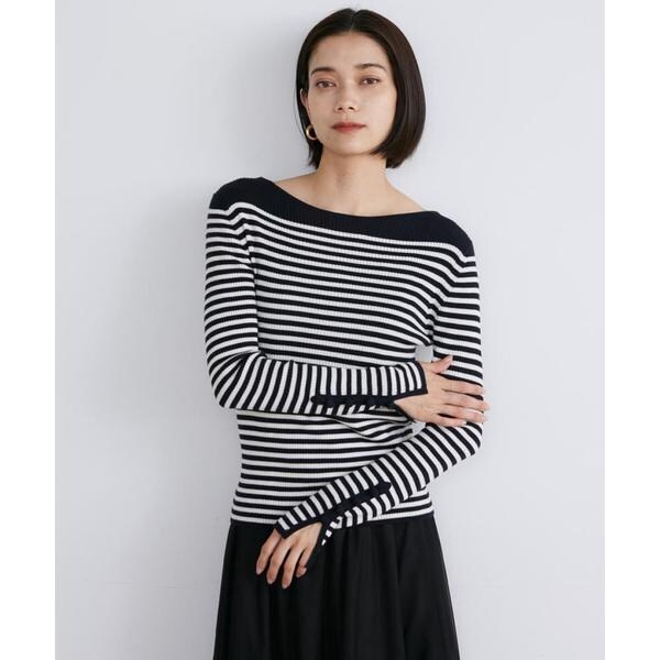 イネド（INED）/《大きいサイズ》ウールリブセーター