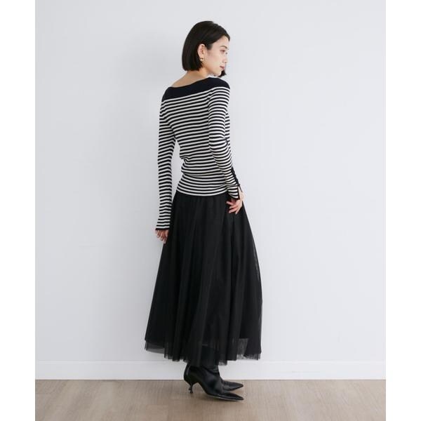 イネド（INED）/《大きいサイズ》ウールリブセーター