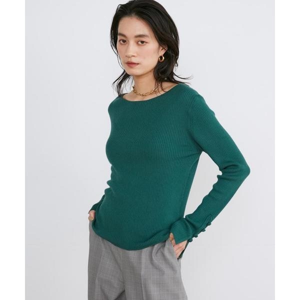 イネド（INED）/《大きいサイズ》ウールリブセーター