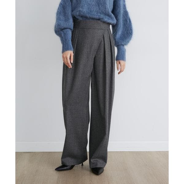イネド（INED）/ウールサキソニーラップパンツ《la veille by SUPERIOR CLOSET》