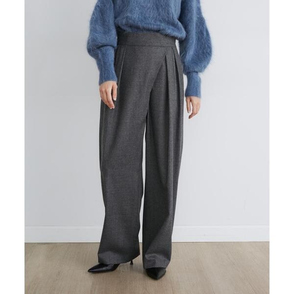 イネド（INED）/ウールサキソニーラップパンツ《la veille by SUPERIOR CLOSET》