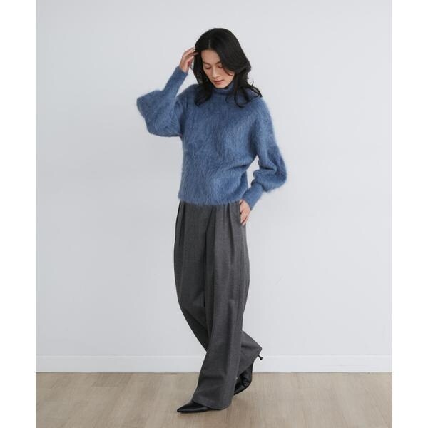 イネド（INED）/ウールサキソニーラップパンツ《la veille by SUPERIOR CLOSET》