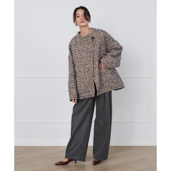 イネド（INED）/ウールサキソニーラップパンツ《la veille by SUPERIOR CLOSET》