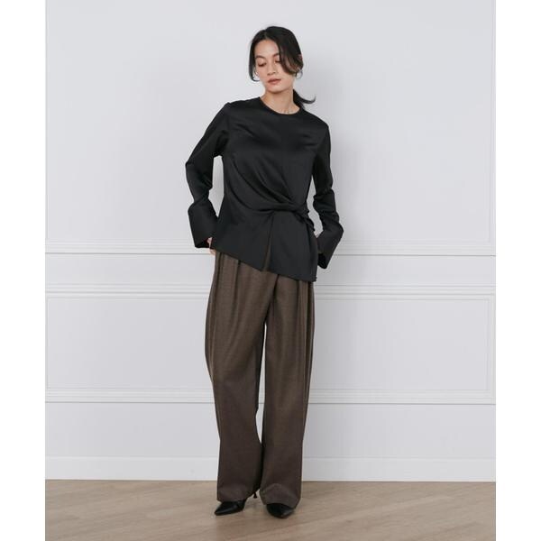 イネド（INED）/ウールサキソニーラップパンツ《la veille by SUPERIOR CLOSET》