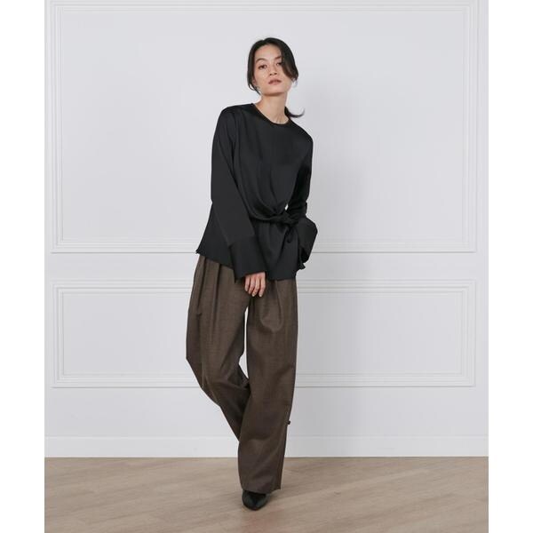 イネド（INED）/ウールサキソニーラップパンツ《la veille by SUPERIOR CLOSET》