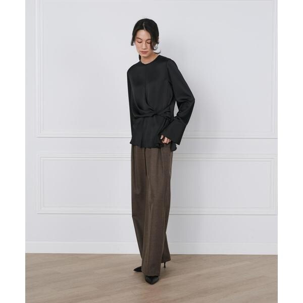 イネド（INED）/ウールサキソニーラップパンツ《la veille by SUPERIOR CLOSET》