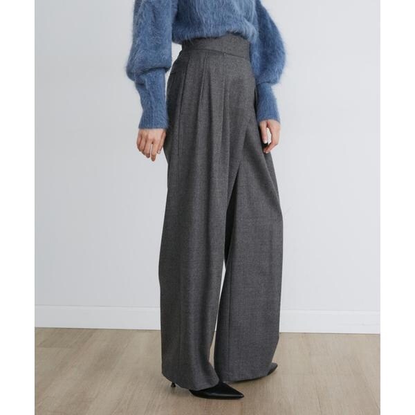イネド（INED）/ウールサキソニーラップパンツ《la veille by SUPERIOR CLOSET》