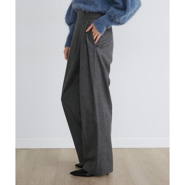 イネド（INED）/ウールサキソニーラップパンツ《la veille by SUPERIOR CLOSET》