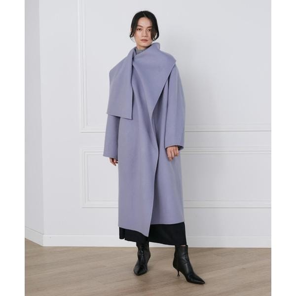 イネド（INED）/ストール風ラップリバーコート《la veille by SUPERIOR CLOSET》