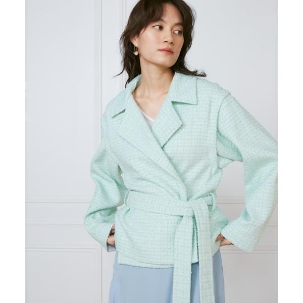 イネド（INED）/ツイードショートコート《la veille by SUPERIOR CLOSET》
