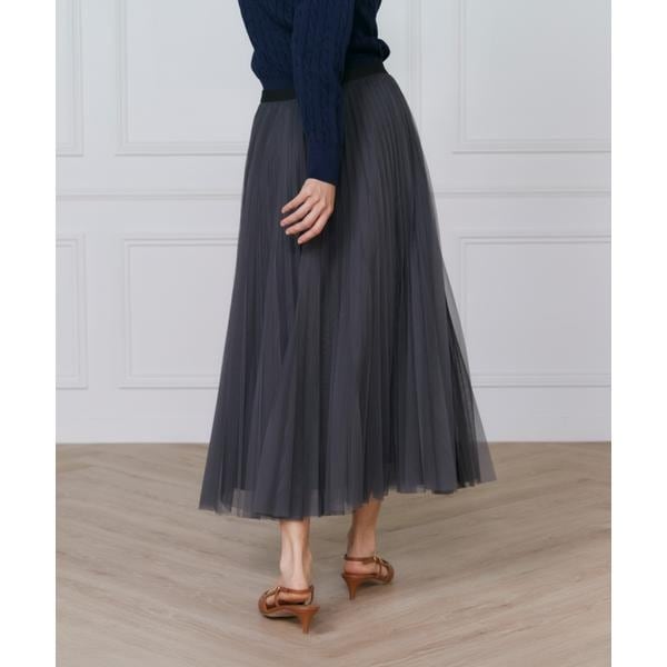 イネド（INED）/チュールプリーツスカート
