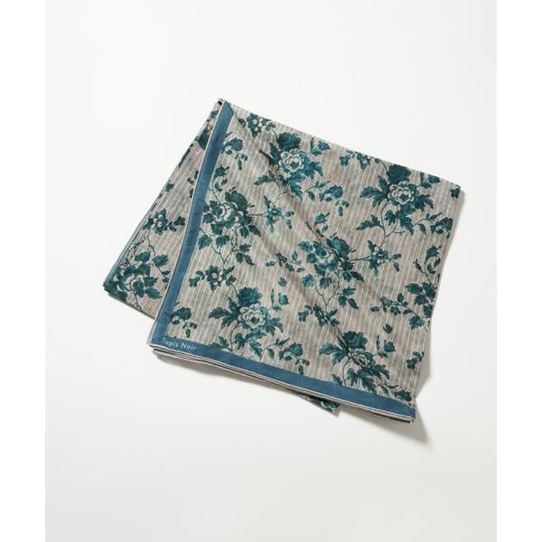 イネド（INED）/《FAVORITE》Large Light Blue Stripe スカーフ《Tapis Noir》