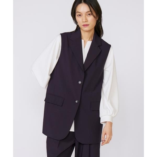 イネド（INED）/TRストレッチカラーレスジレ