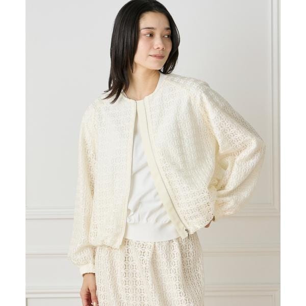 イネド（INED）/ラグランレースブルゾン