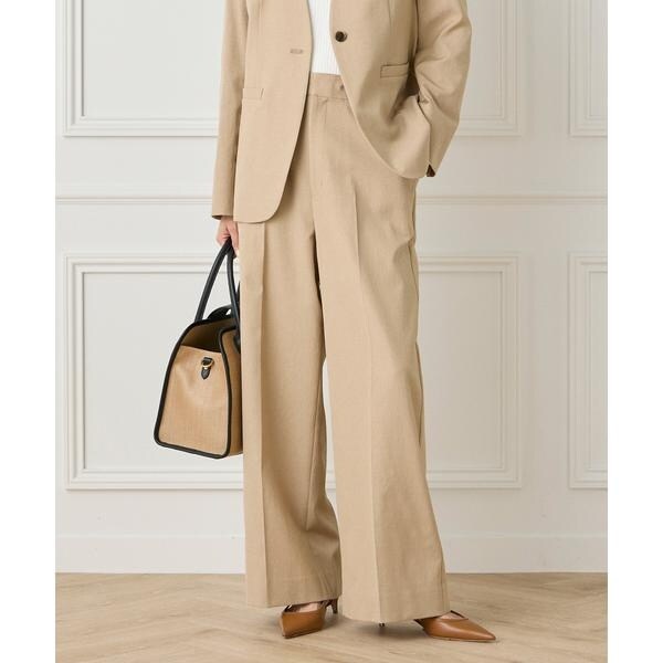 イネド（INED）/綿麻セミワイドパンツ