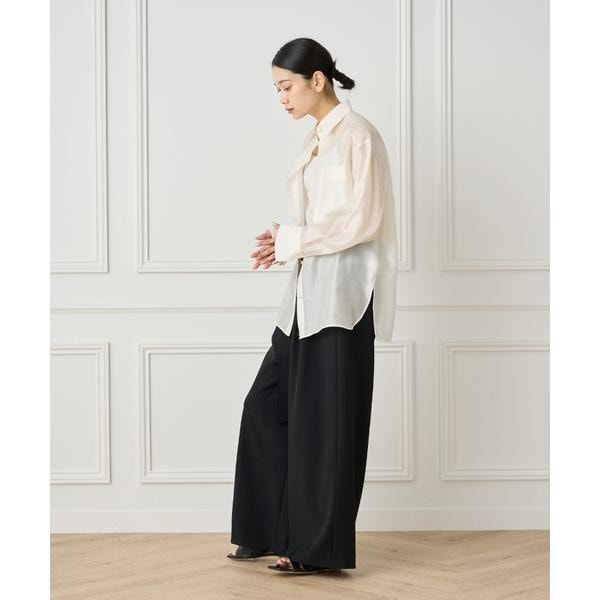 イネド（INED）/《WEB限定カラー》オーガンジーシアーシャツ