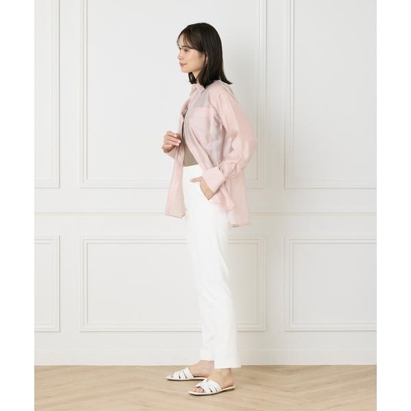 イネド（INED）/《WEB限定カラー》オーガンジーシアーシャツ