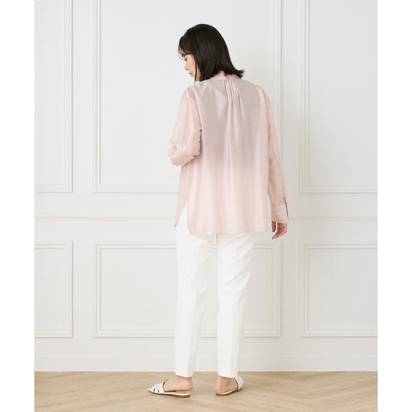 イネド（INED）/《WEB限定カラー》オーガンジーシアーシャツ