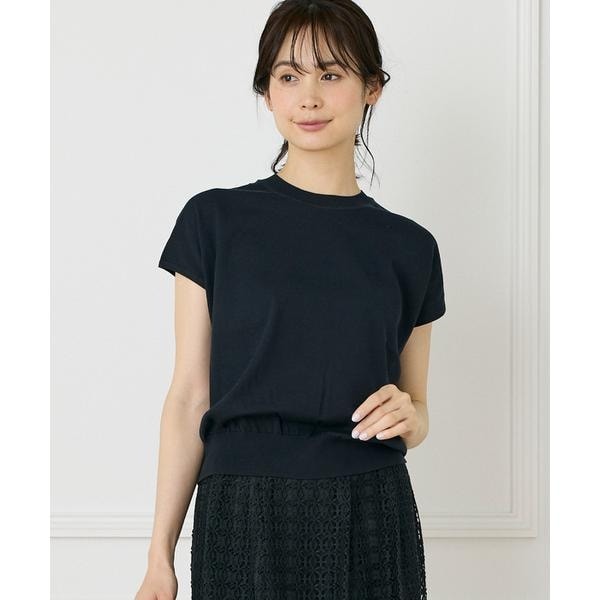 イネド（INED）/《大きいサイズ》《WEB限定》フレンチスリーブサマーニット