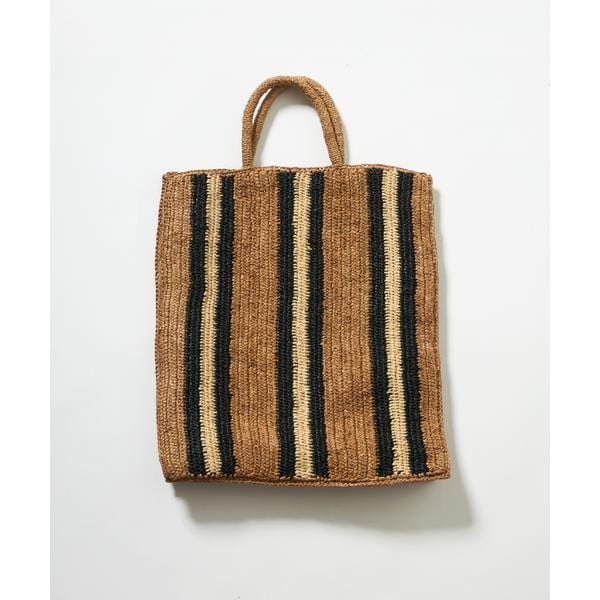イネド（INED）/《FAVORITE》ラフィアストライプバッグ AIRO《Camalya》