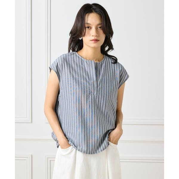 イネド（INED）/ストライプスキッパーデザイントップス