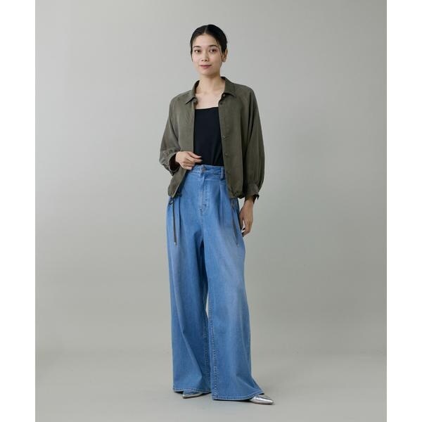 イネド（INED）/INED別注 ツータックワイドデニム Lemongrass《Healthy DENIM》