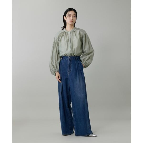 イネド（INED）/INED別注 ツータックワイドデニム Lemongrass《Healthy DENIM》