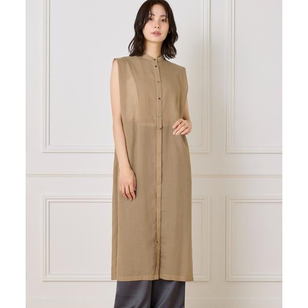 イネド（INED）/ボザムデザインノースリーブシャツドレス