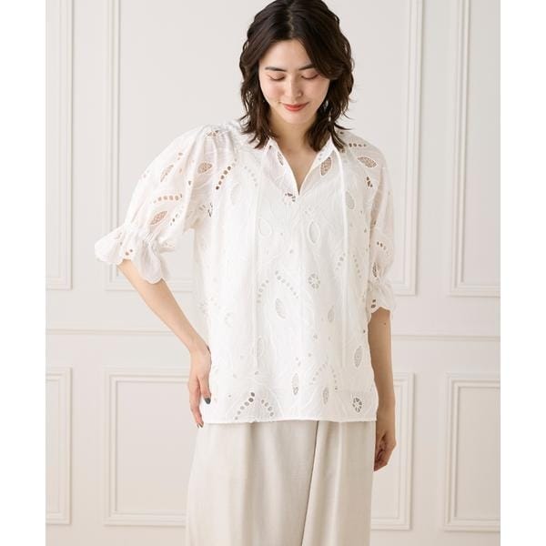 イネド（INED）/《大きいサイズ》レースブラウス《la veille by SUPERIOR CLOSET》