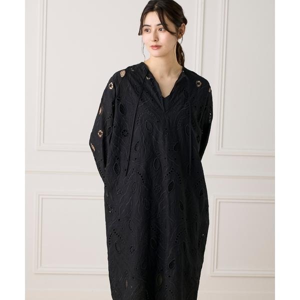 イネド（INED）/《大きいサイズ》レースカフタンワンピース《la veille by SUPERIOR CLOSET》