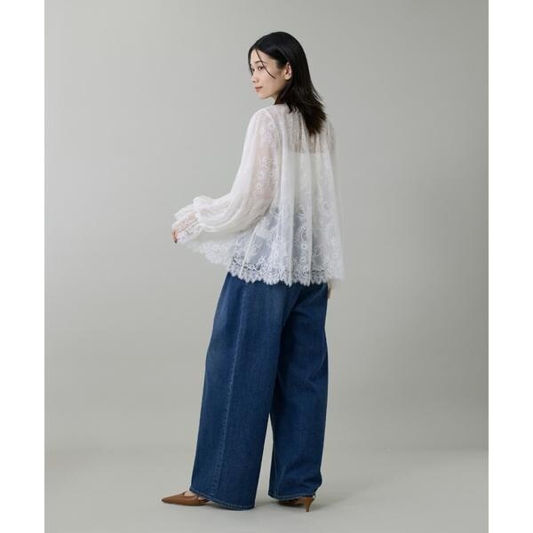 イネド（INED）/《大きいサイズ》レースブラウス