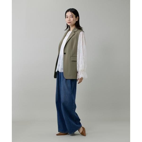 イネド（INED）/《大きいサイズ》レースブラウス