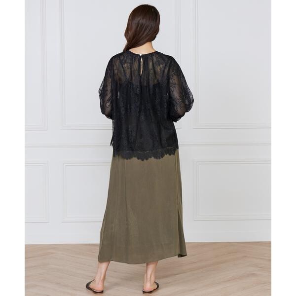 イネド（INED）/《大きいサイズ》レースブラウス