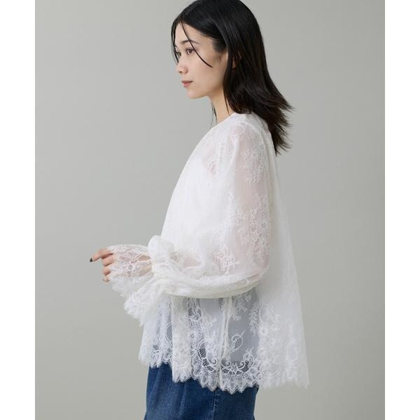 イネド（INED）/《大きいサイズ》レースブラウス