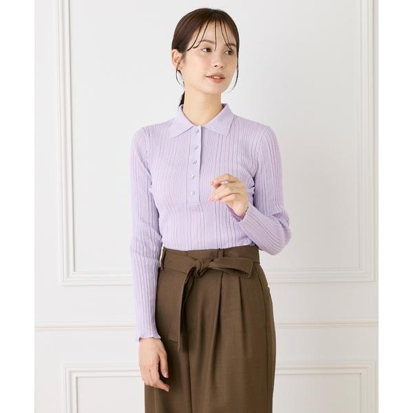 イネド（INED）/シアーポロニットプルオーバー《YVON》