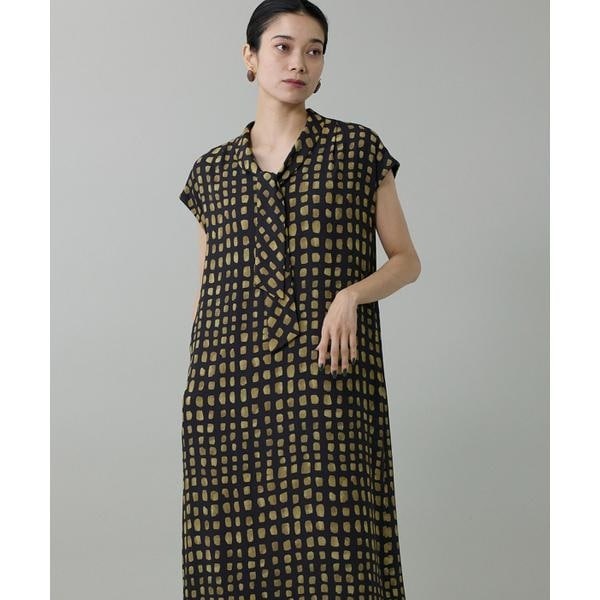 イネド（INED）/デフォルメチェックボウタイワンピース