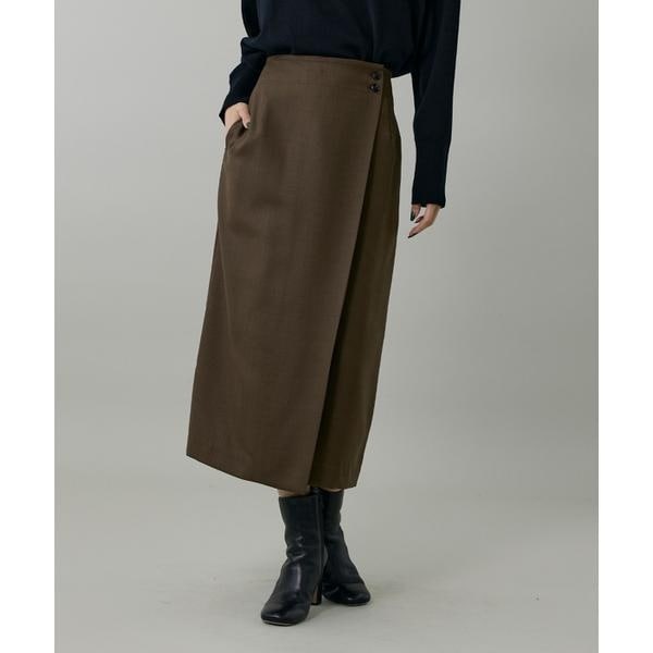 イネド（INED）/ライトカルゼ ラップ風タイトスカート