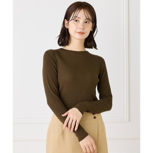 イネド（INED）/《Cuoo》ホールガーメントクルーネックリブニット