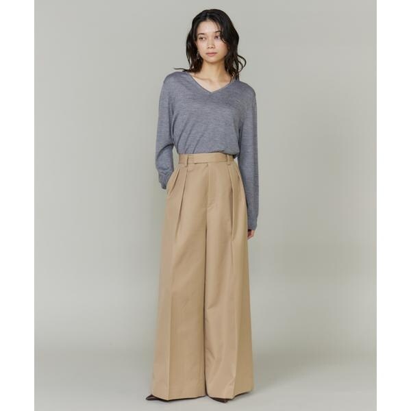 イネド（INED）/《三尋木奈保コラボ・Oggi11月号掲載商品》大人ワイドチノパンツ
