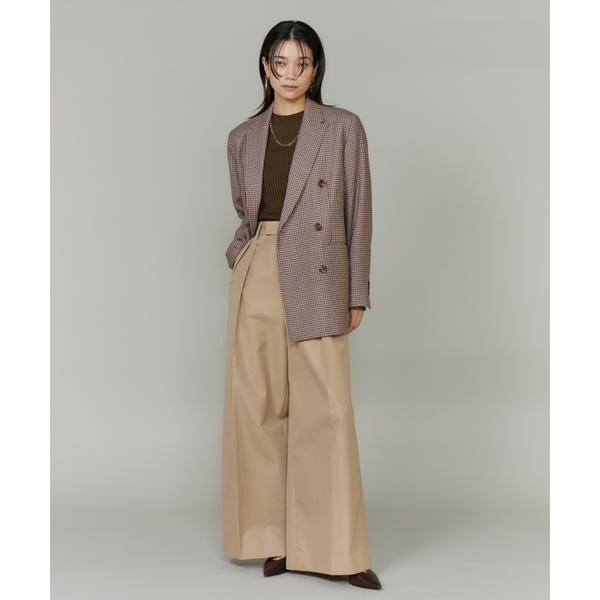 イネド（INED）/《三尋木奈保コラボ・Oggi11月号掲載商品》大人ワイドチノパンツ