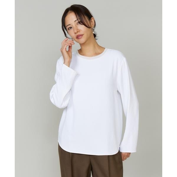 イネド（INED）/《大きいサイズ》吸汗速乾ジョーゼットプルオーバー