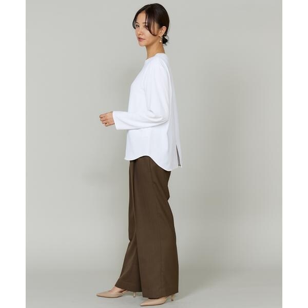 イネド（INED）/《大きいサイズ》吸汗速乾ジョーゼットプルオーバー