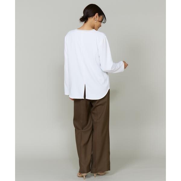 イネド（INED）/《大きいサイズ》吸汗速乾ジョーゼットプルオーバー